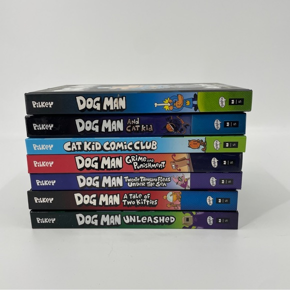 Dog Man | Other | Dog Man Cat Kid Book Lot 7 Dav Pilkey Hardcover ...